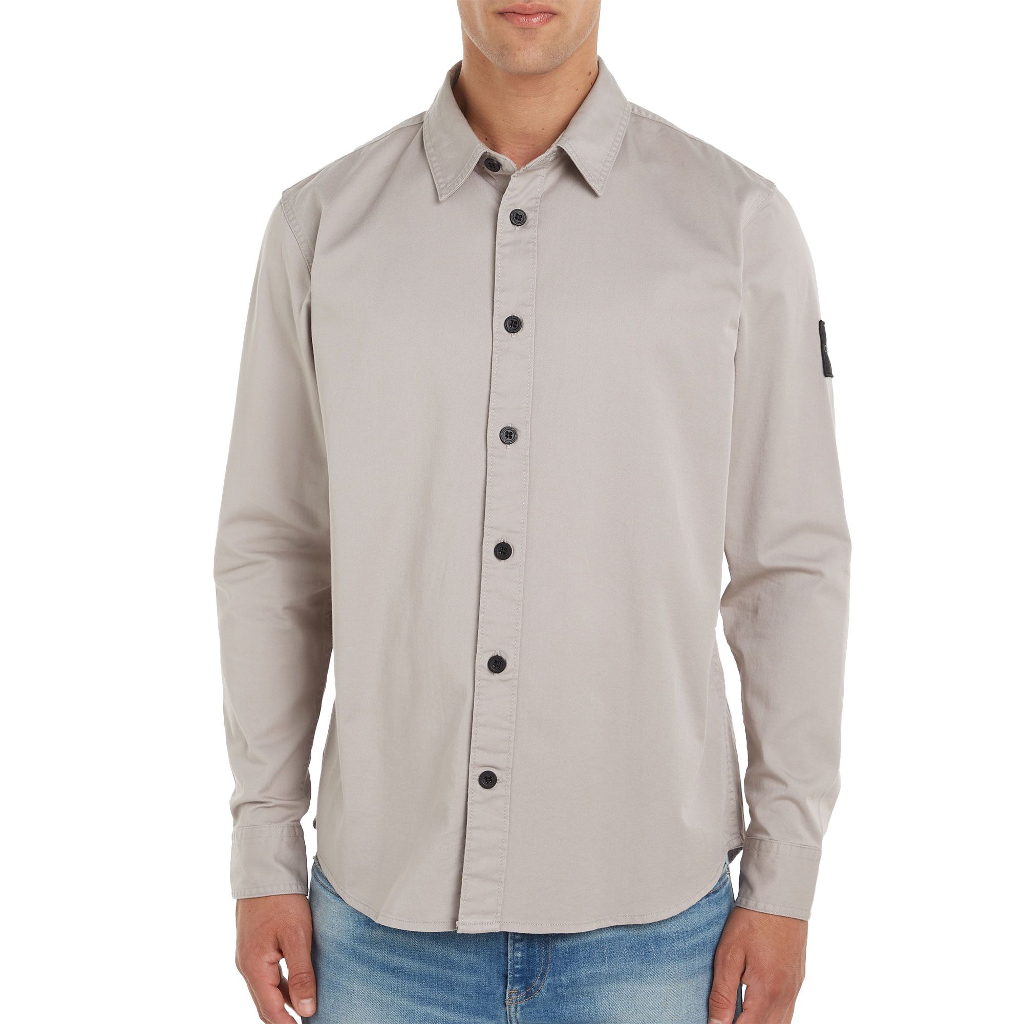 Calvin Klein Monologo Badge Relaxed Overhemd Heren | Plutosport