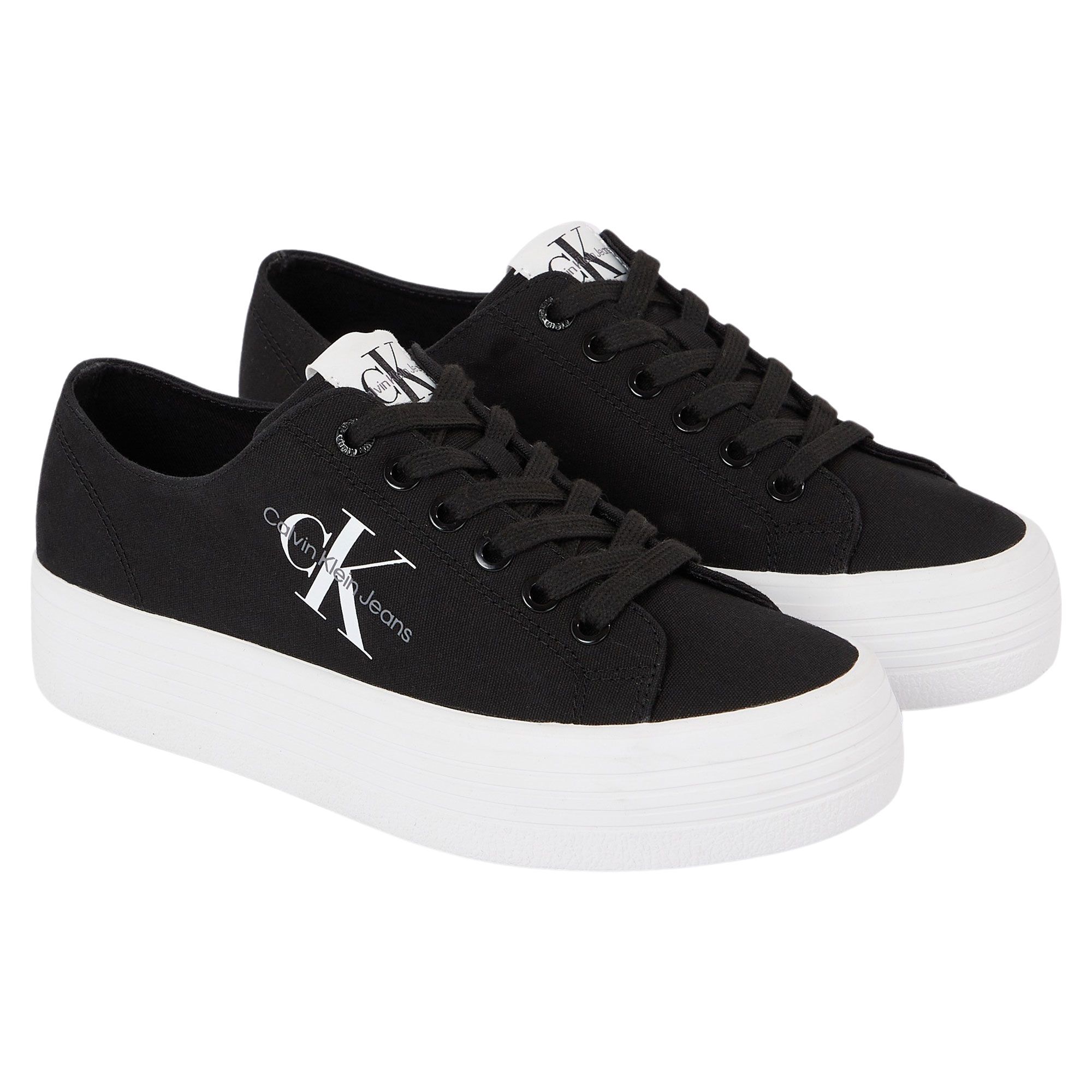 Calvin Klein Canvas Platform Sneakers Dames | Plutosport