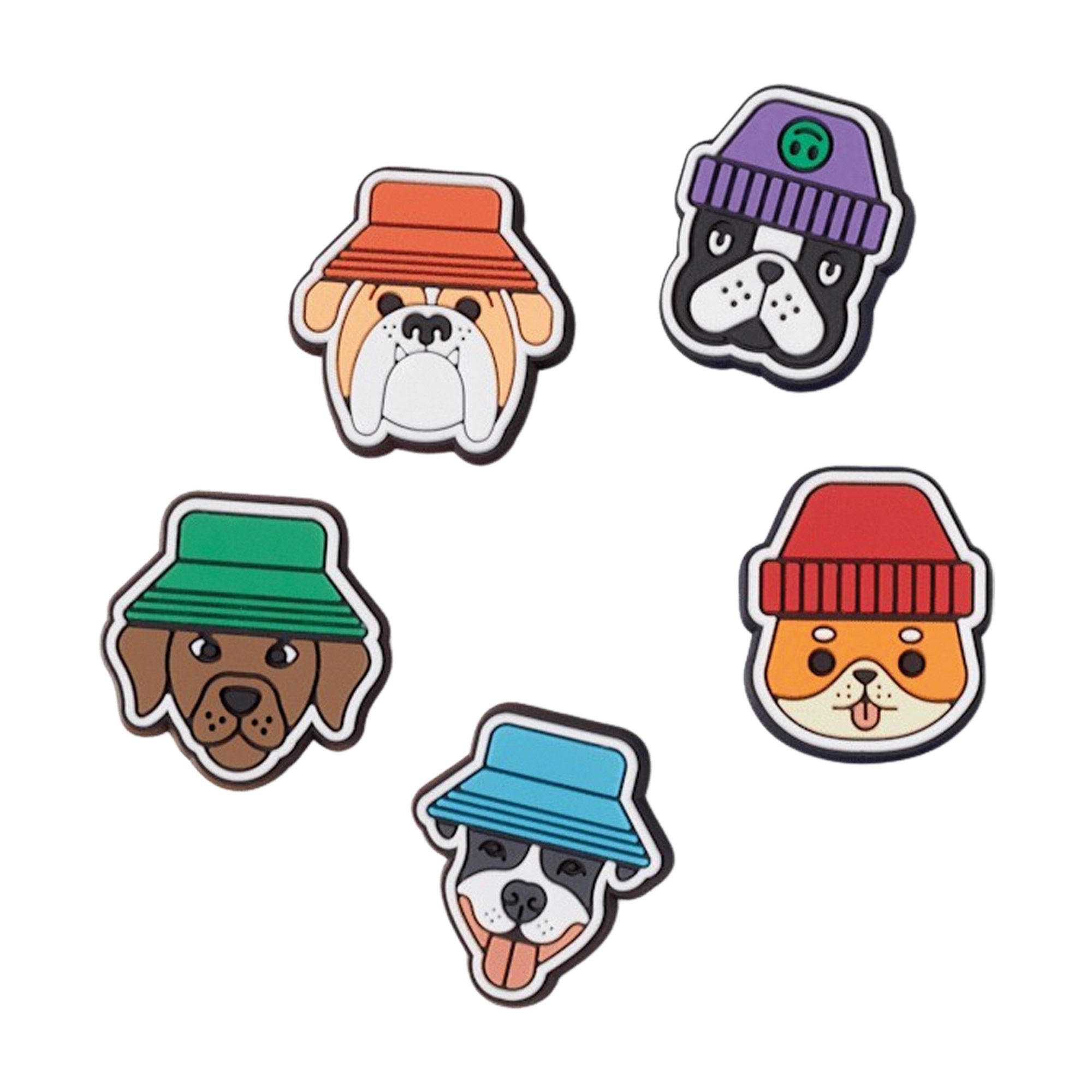Crocs Dogs in Hats Jibbitz (5-pack) | Plutosport