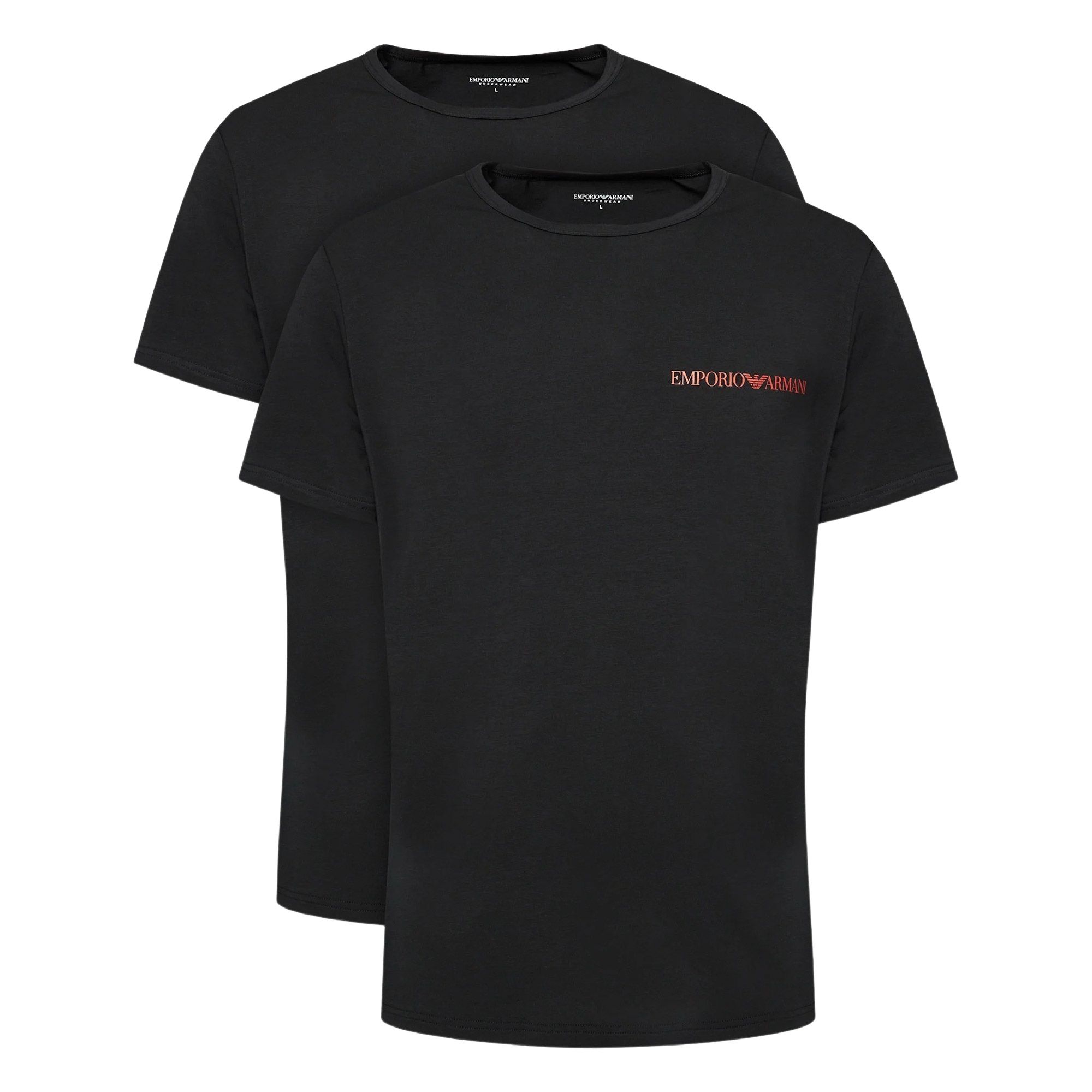 Emporio Armani Core Logo Crew Shirts Men (2-pack) | Plutosport