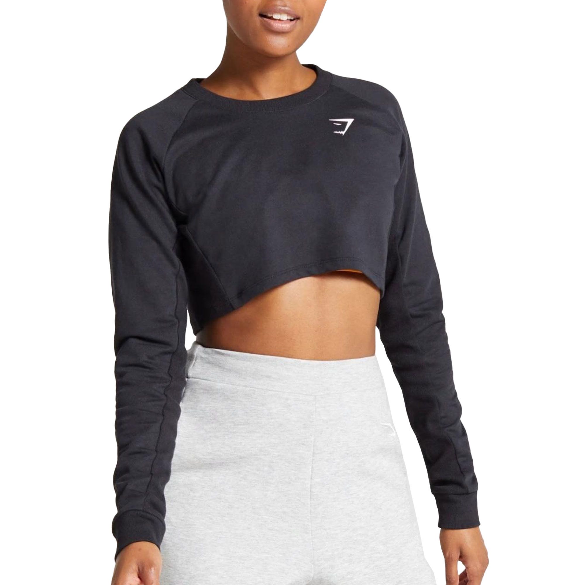 Gymshark Training Cropped Sweater Dames | PlutoSport