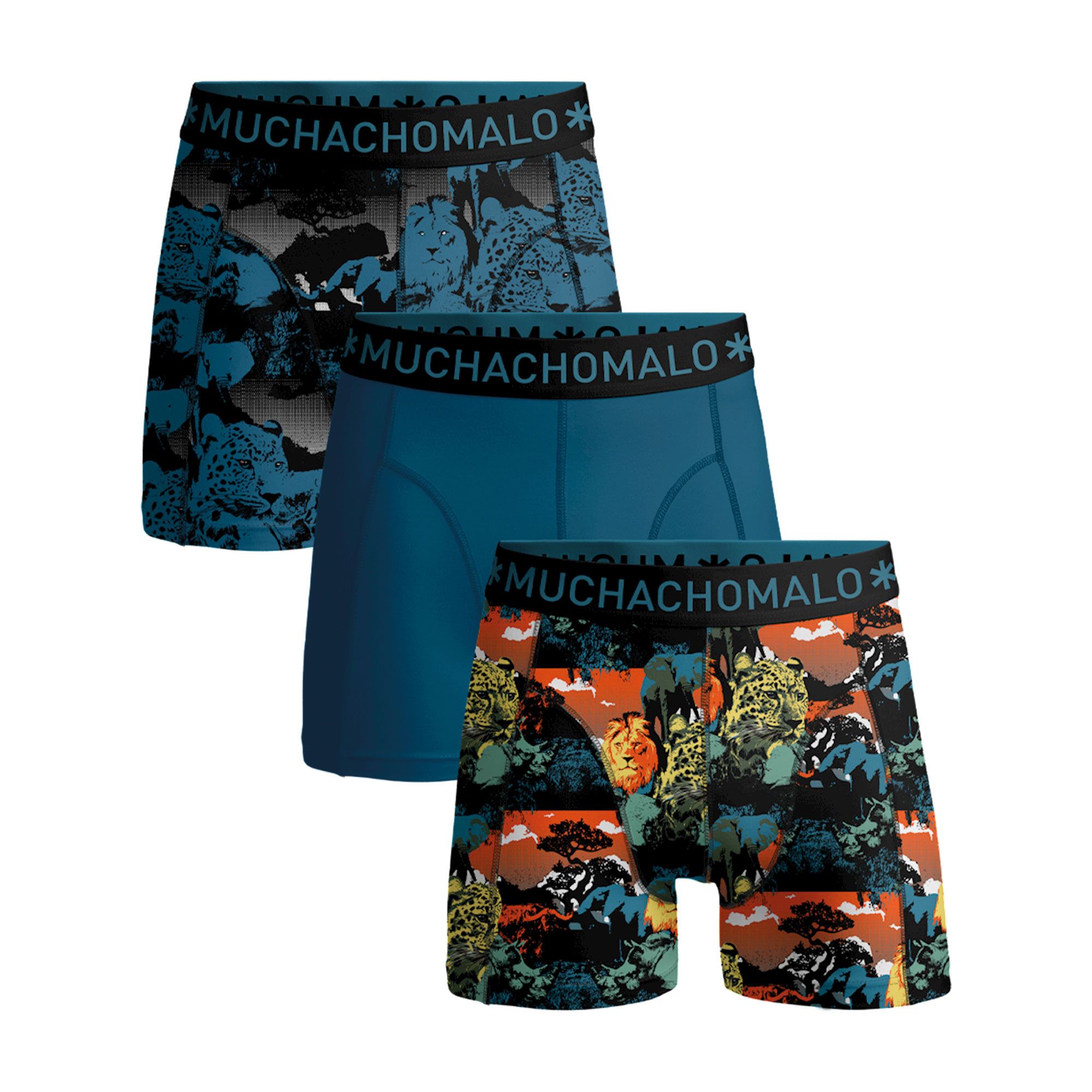Muchachomalo Africa Boxers Men (3-pack) | Plutosport