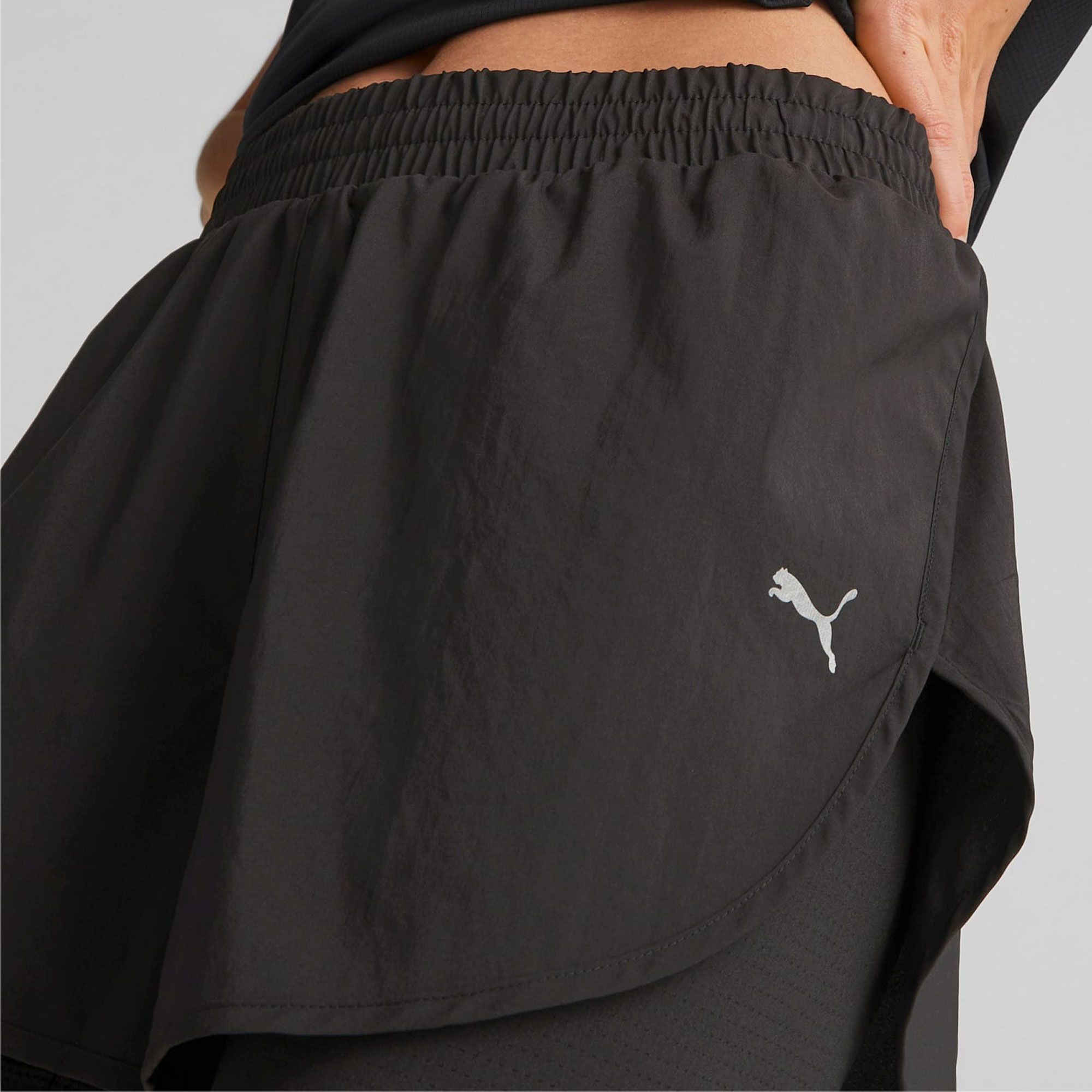 Puma Run Favorite Woven 2-in-1 3" Short Dames | Plutosport
