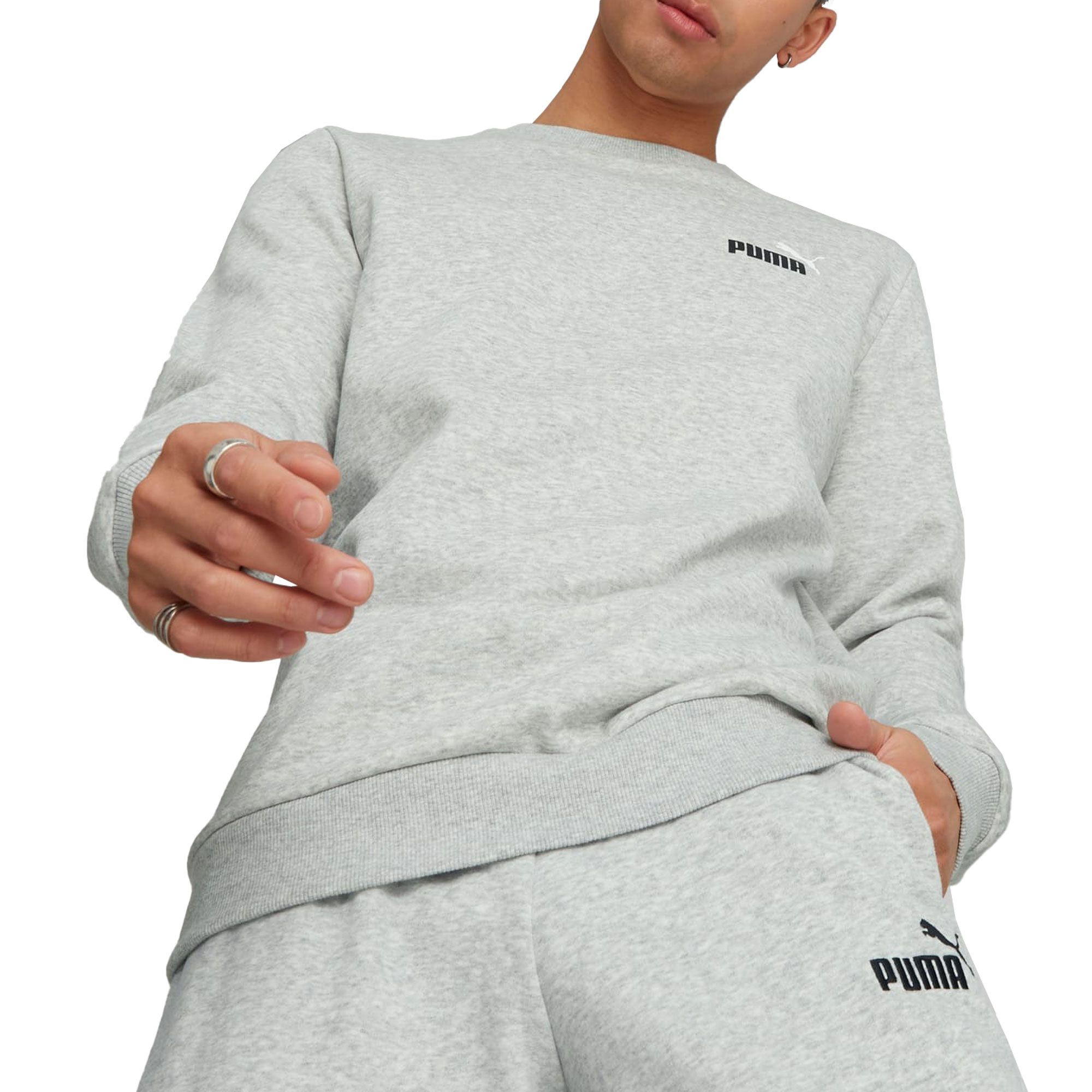 Pull Puma Essentials+ 2 Small Logo Crew Hommes | Plutosport