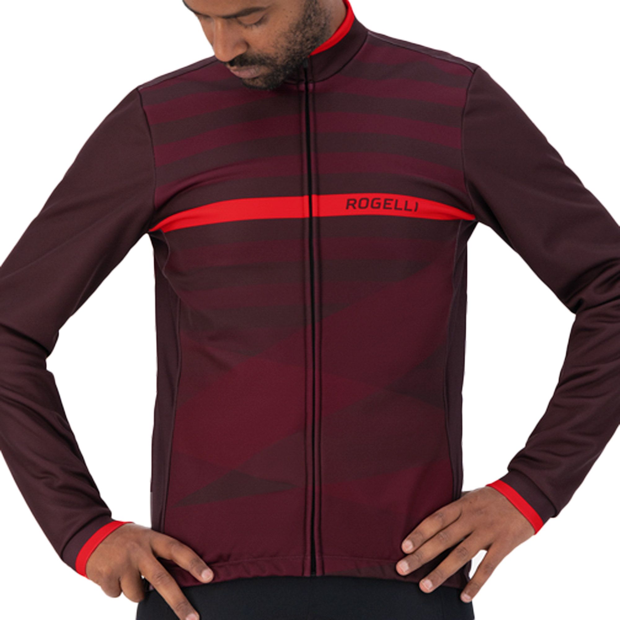 Rogelli Stripe Winter Jacket Heren | PlutoSport