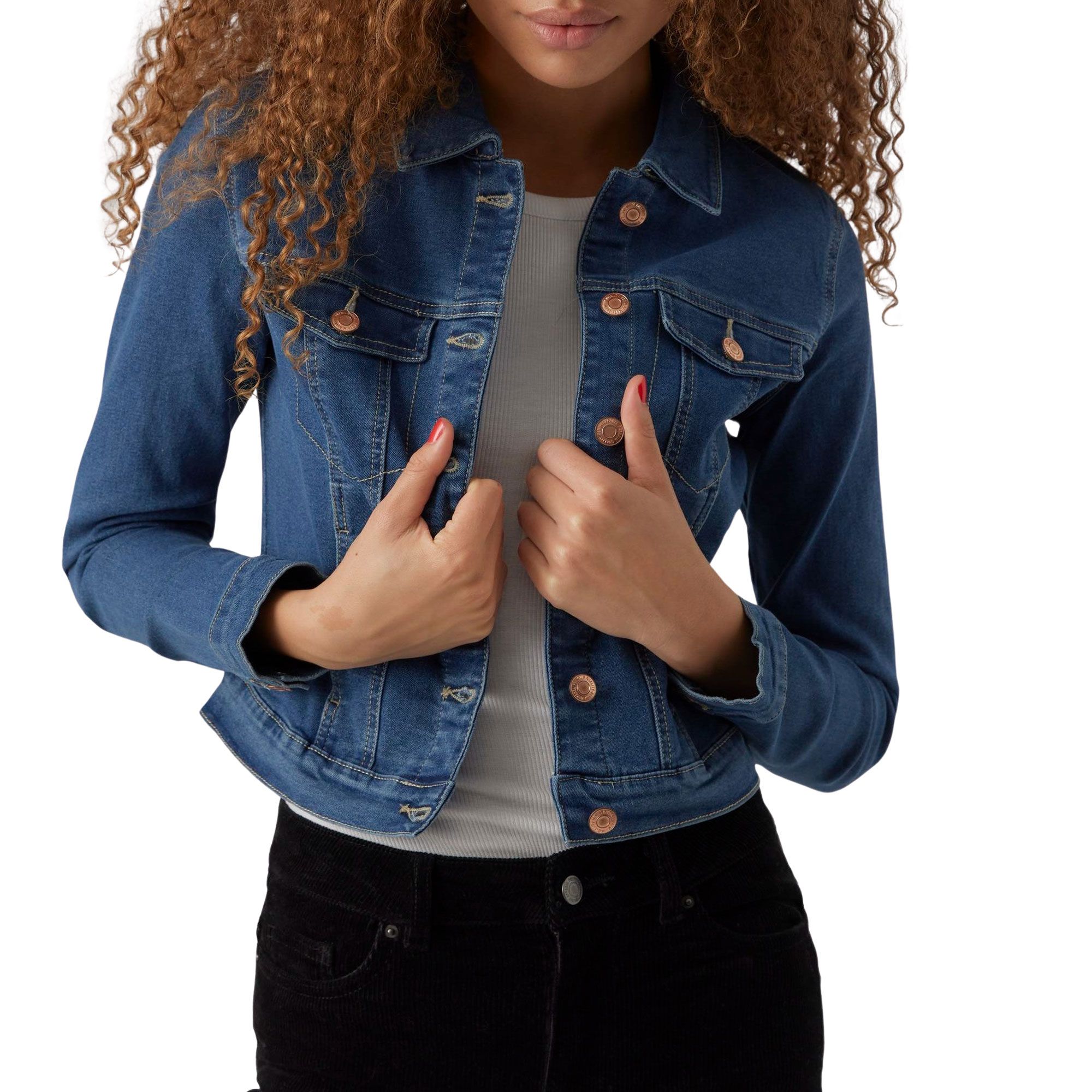 Vero Moda Luna Denim Jas Dames | PlutoSport